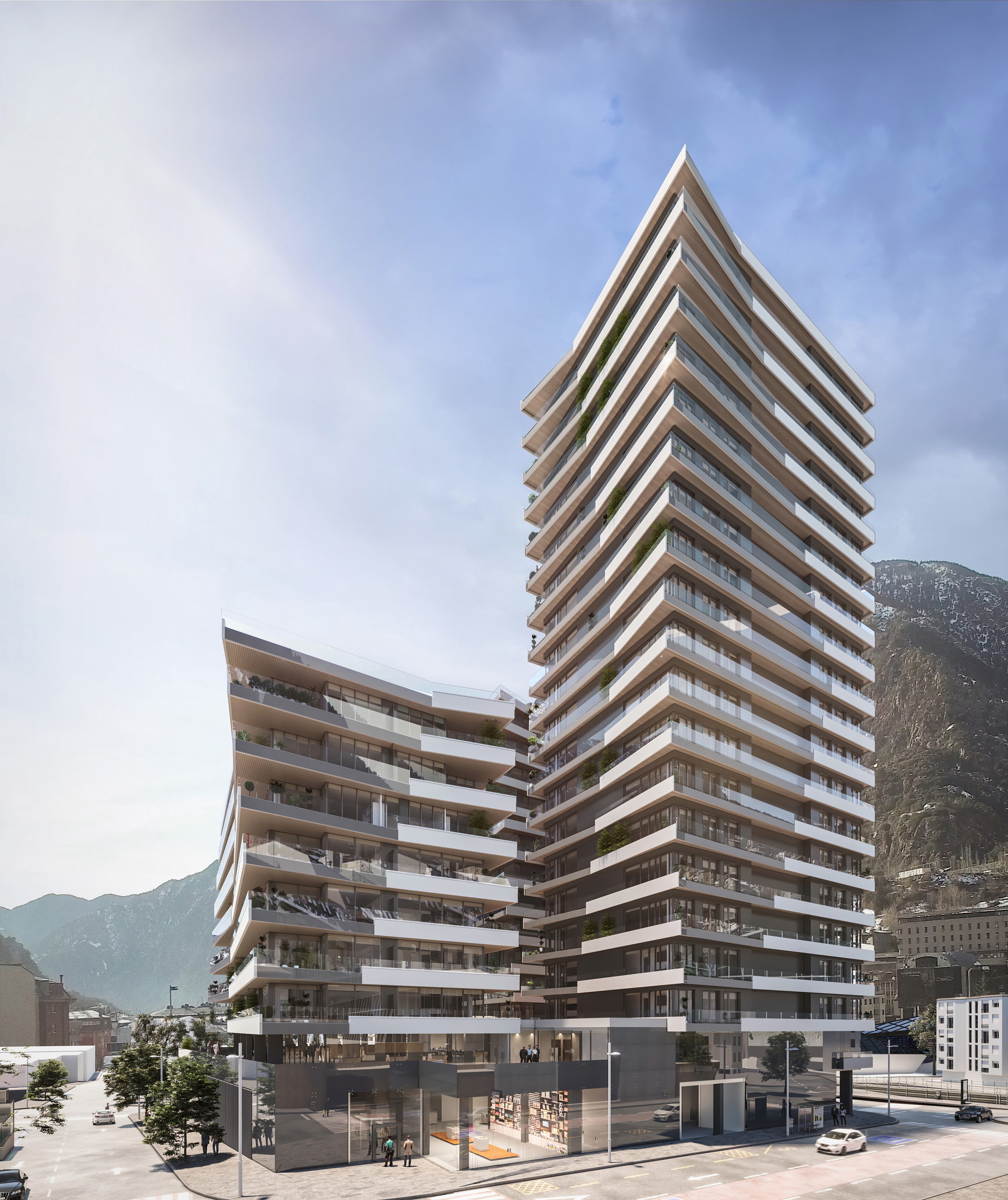 El "skyline" de Andorra se llama Les Terrasses d'Emprivat | UEstudio