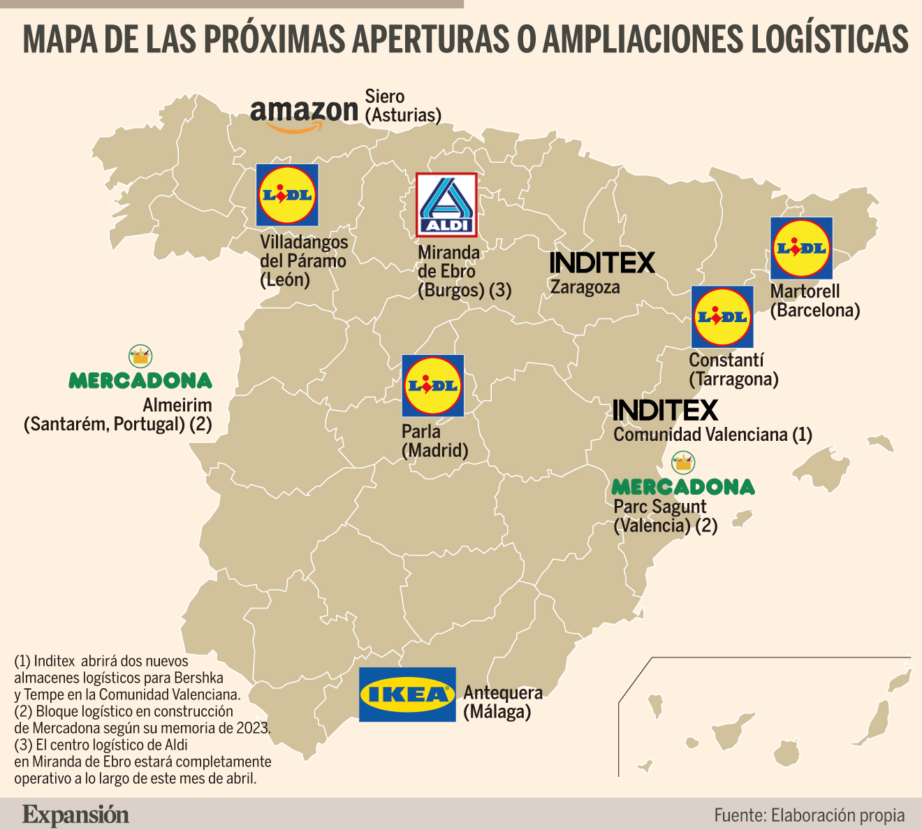 Mapa De Almacenes De Amazon Aperturas Retrasadas, "poco Trabajo" En