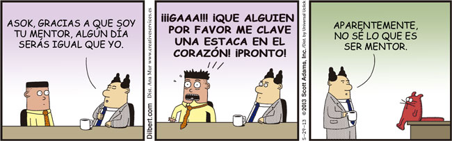 Ser mentor, según Dilbert,Directivos.-Economía y empresa Expansión.com